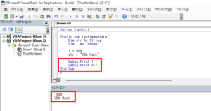 【Excel VBA】イミディエイトウィンドウの使い方 | VBA Hack